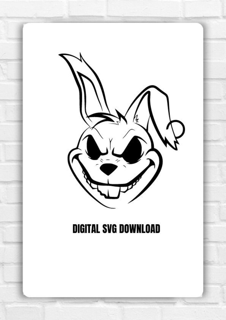 EVIL RABBIT Digital Download SVG File, Svg File for Cricut, Instant ...