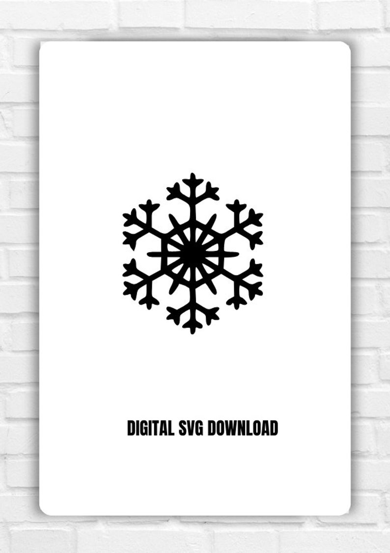 SNOWFLAKE Digital Download SVG File Svg File for Cricut - Etsy