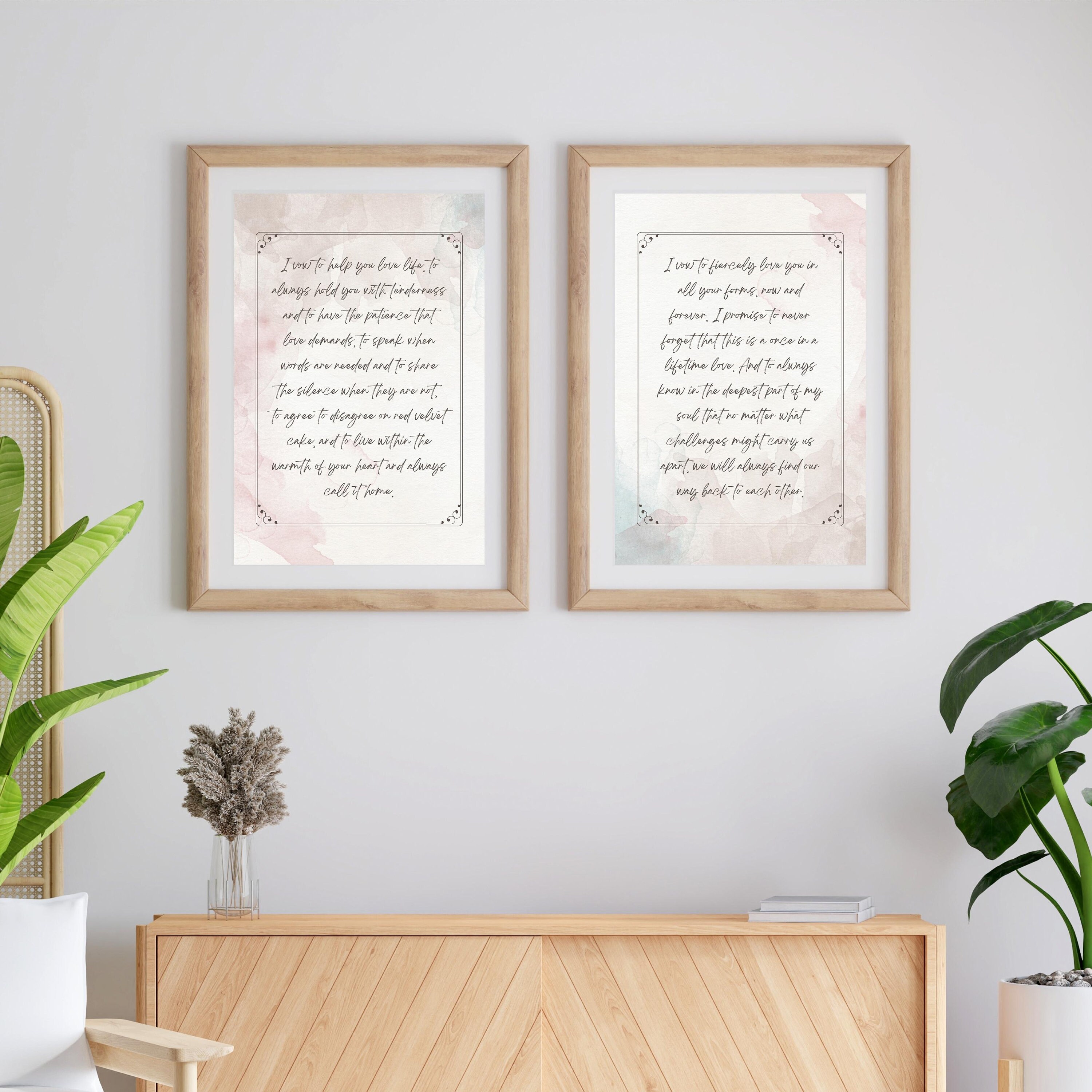 Set of 2 Printable Artworks the Vow Movie Quotes Instant - Etsy