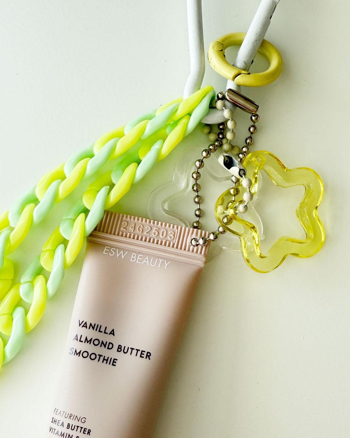 Handmade Lip Balm Keychain: Pastel Chain Charm Accessory - Etsy