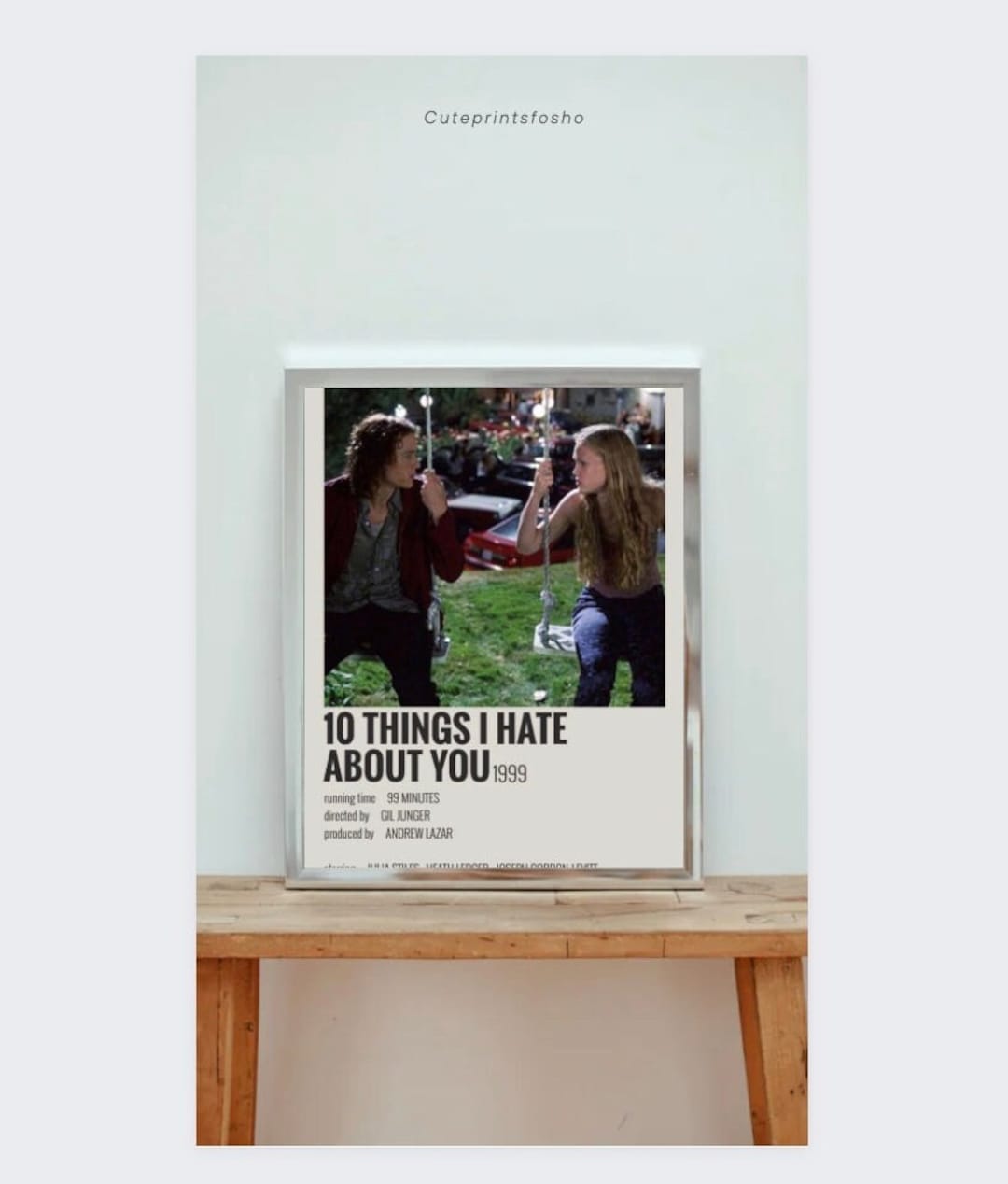 10 Things I Hate About You Movie Poster - Etsy