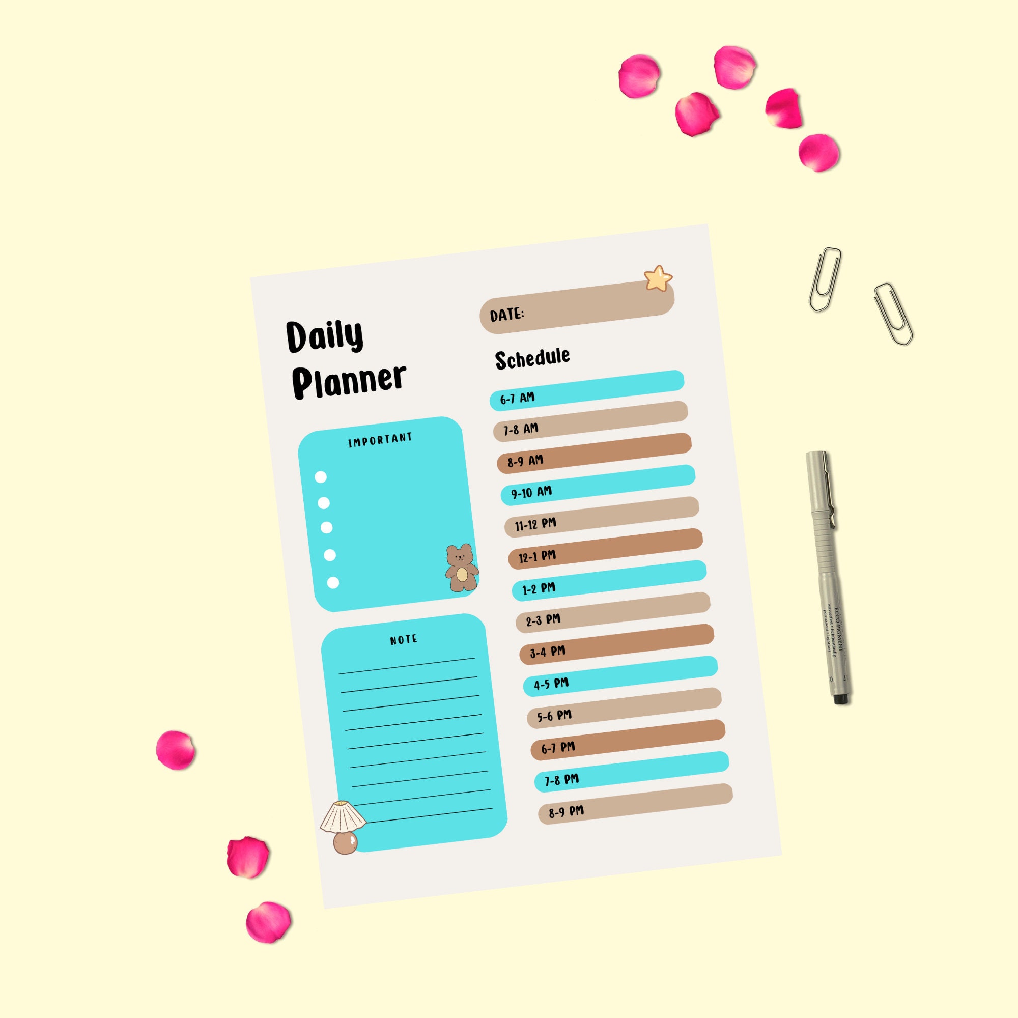 Canva Digital Planner Printable Planner to Do Lists Goal Tracker Habit ...