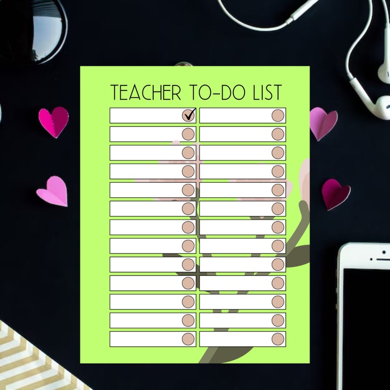 Teachers To-do List Template | Printable Planner for Educators ...