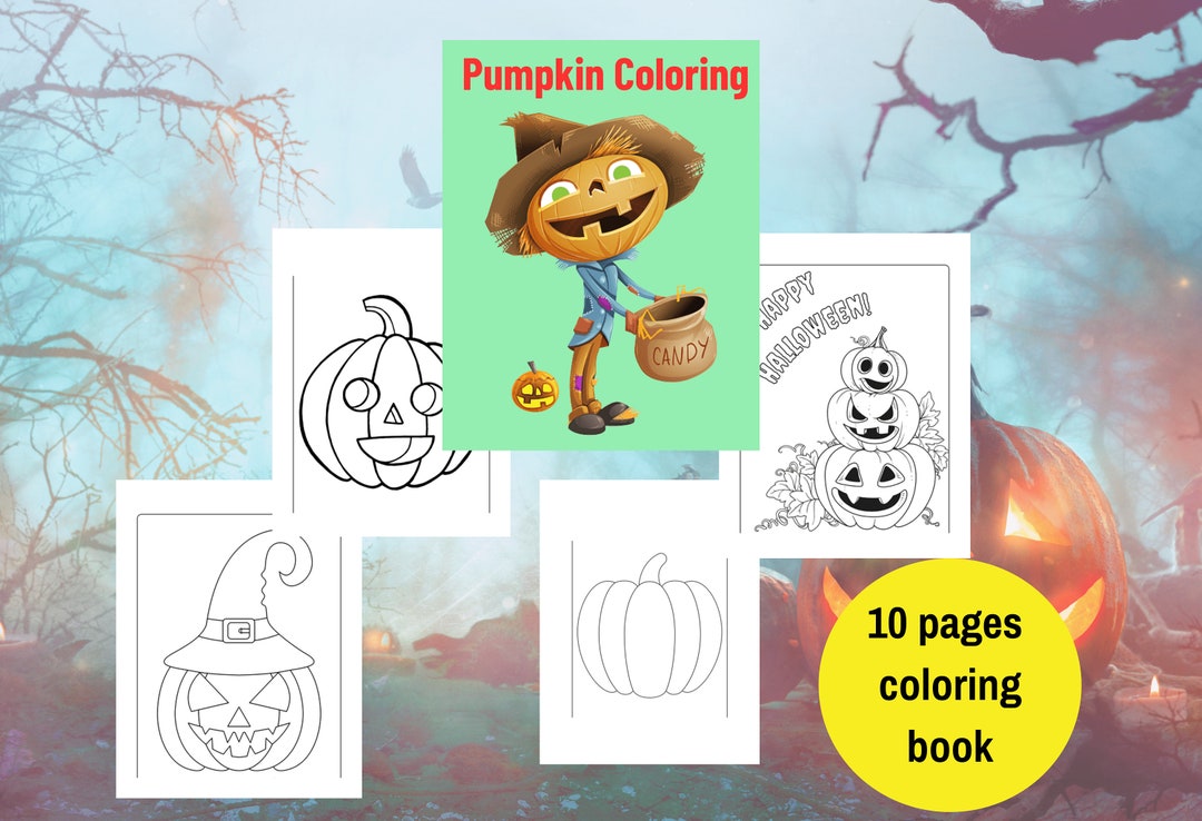 Pumpkin Coloring,kids Coloring Pages,halloween Coloring, Coloring Page ...