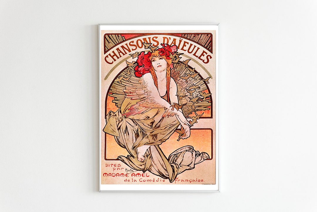 Chansons D 'aïeules by Alphonse Mucha, Songs of Ancestors, Mucha Style ... Chansons D 'aïeules by Alphonse Mucha, Songs of Ancestors, Mucha Style ...