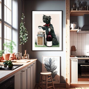 A Jolly Dog 1878 by Currier & Ives, Vintage Wine Art, Romanticism, Wine ...