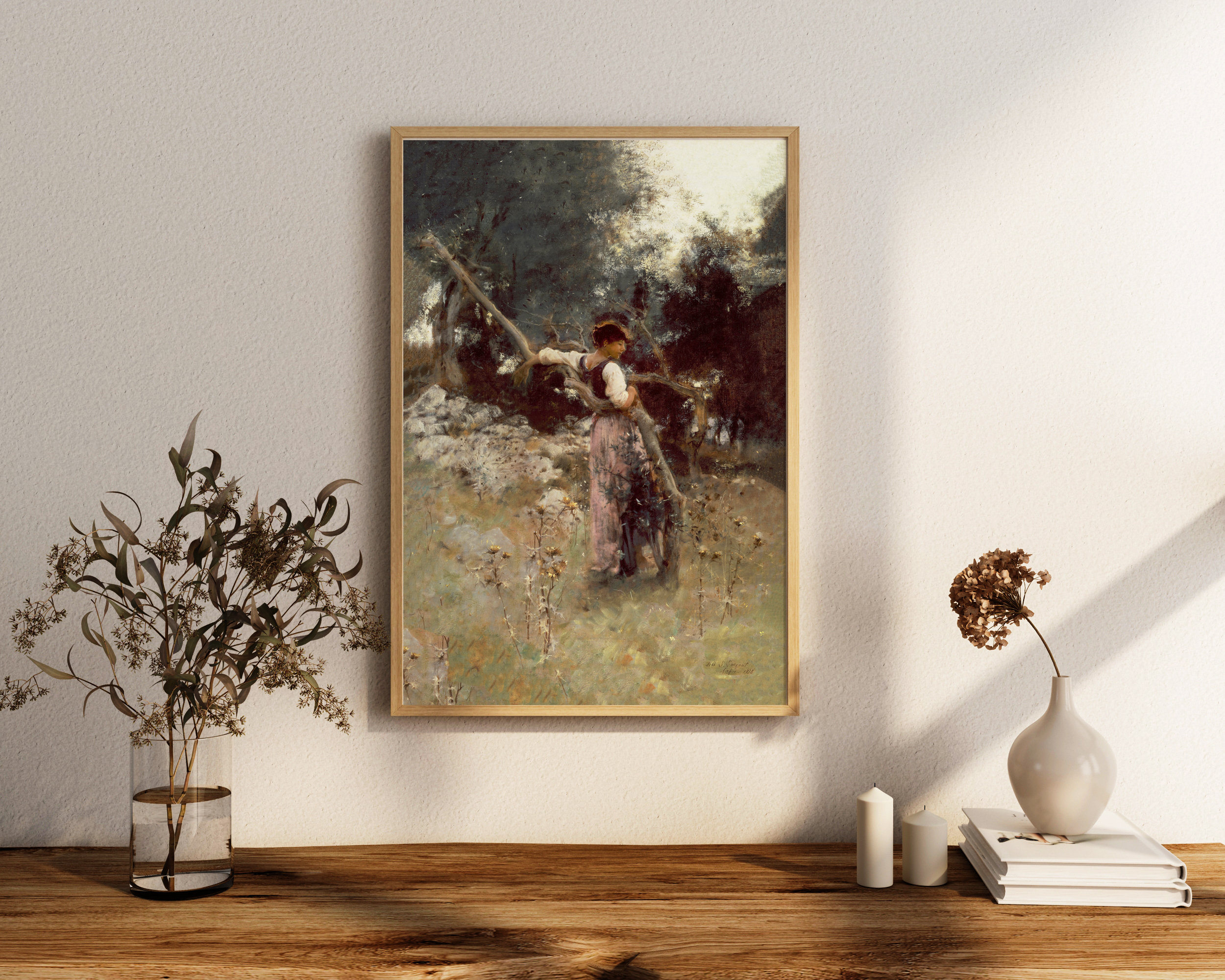 A Capriote by John Singer Sargent (1878), Dans Les Oliviers à Capri ...