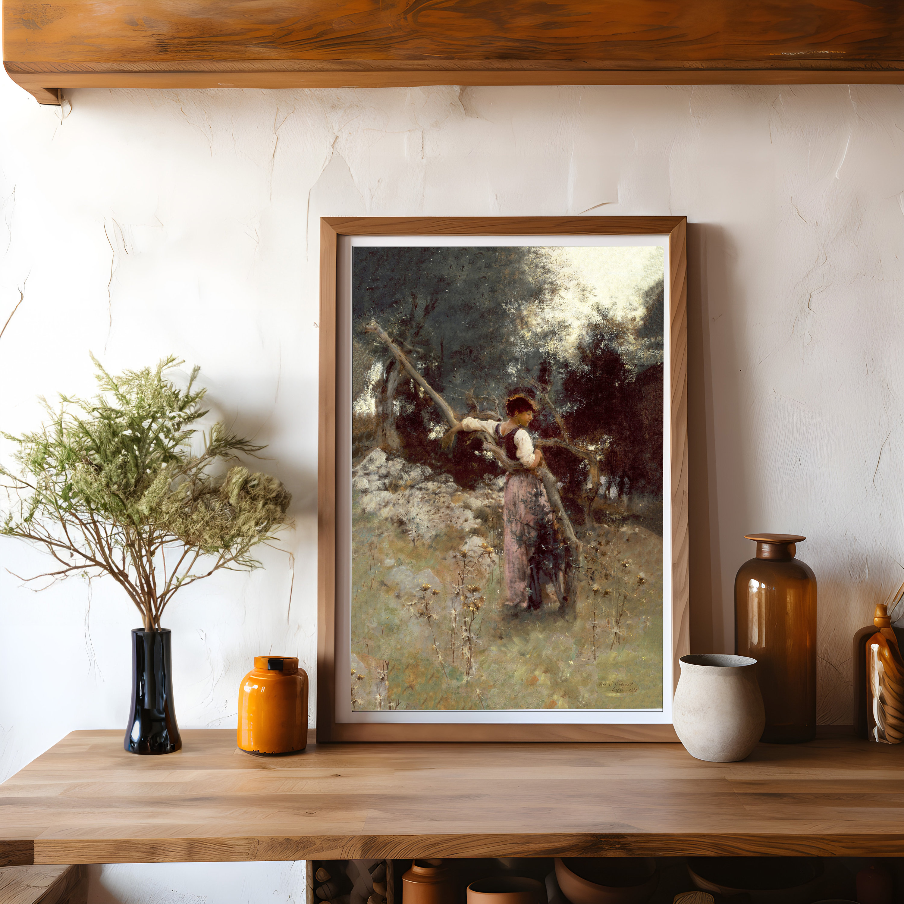 A Capriote by John Singer Sargent (1878), Dans Les Oliviers à Capri ...