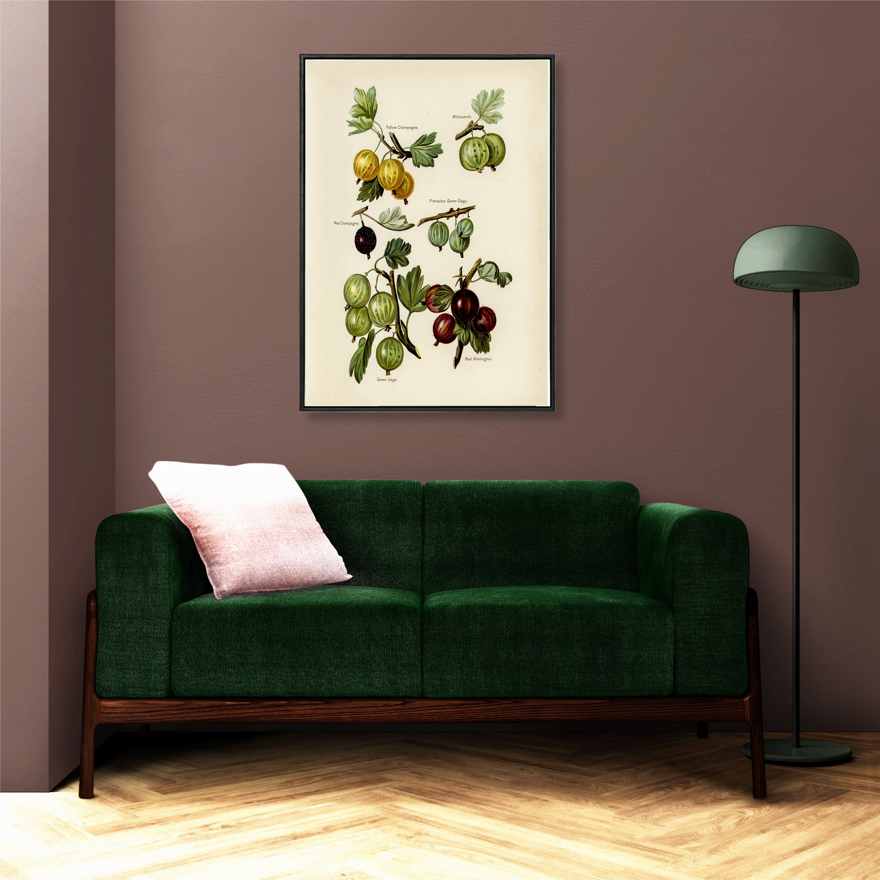 Vintage Gooseberry Art Print, Vintage Kitchen Decor, the Fruit Grower's ...