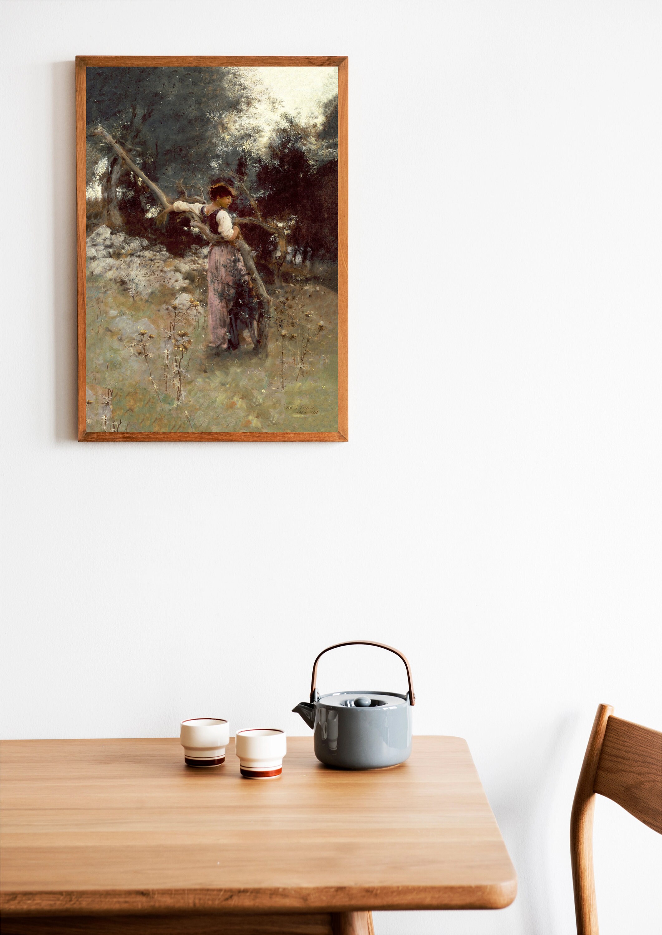 A Capriote by John Singer Sargent (1878), Dans Les Oliviers à Capri ...