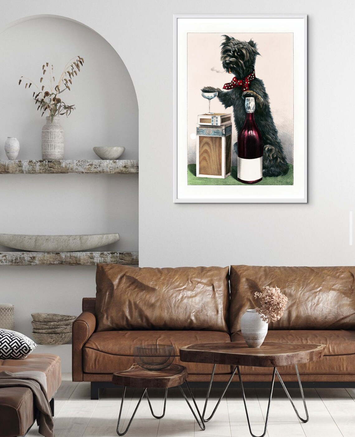 A Jolly Dog 1878 by Currier & Ives, Vintage Wine Art, Romanticism, Wine ...