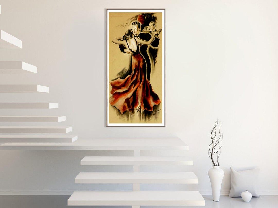 Cardwell S. Higgins, Danger for Two, Vintage Dance Art, Flamenco, Tango ...