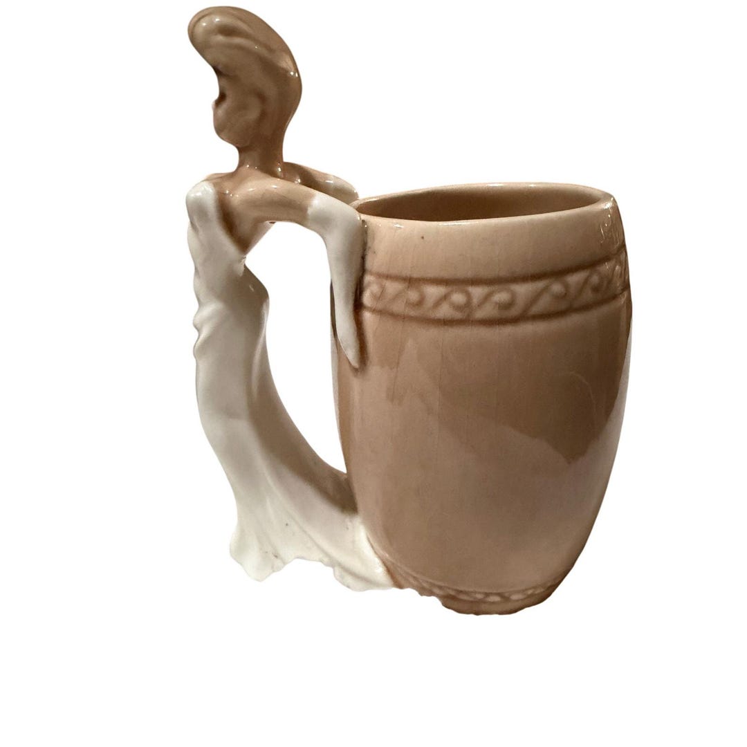 Kindell Pottery Lady Mug Art Deco California Bathing Beauty – Signed ...