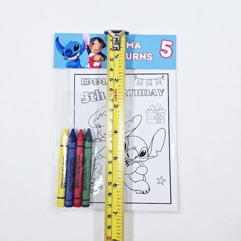 Custom Lilo and Stitch Birthday Coloring Packs : Party Favors - Etsy