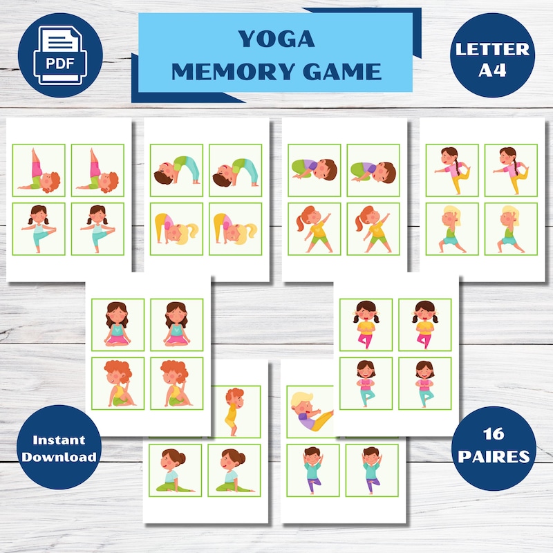 Yoga Cards for Kids - Etsy