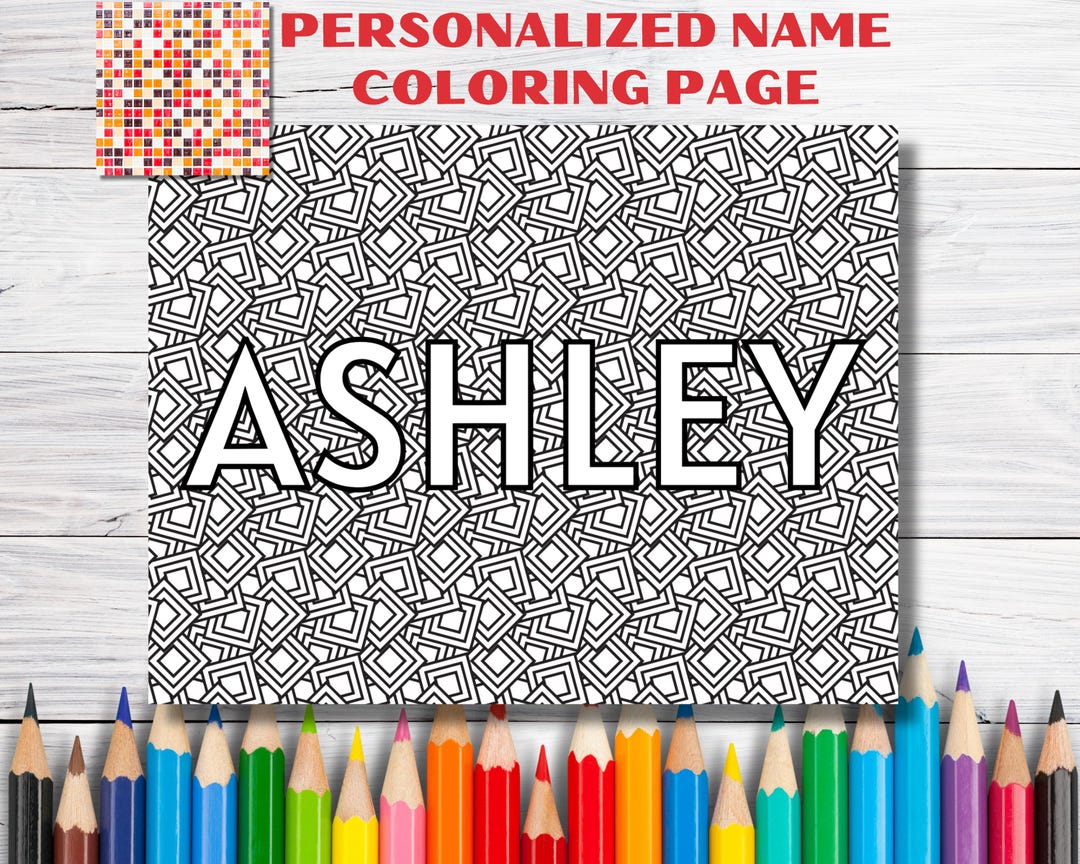 1 Customizable Name Coloring Page, Abstract Coloring Pages, Personalize ...