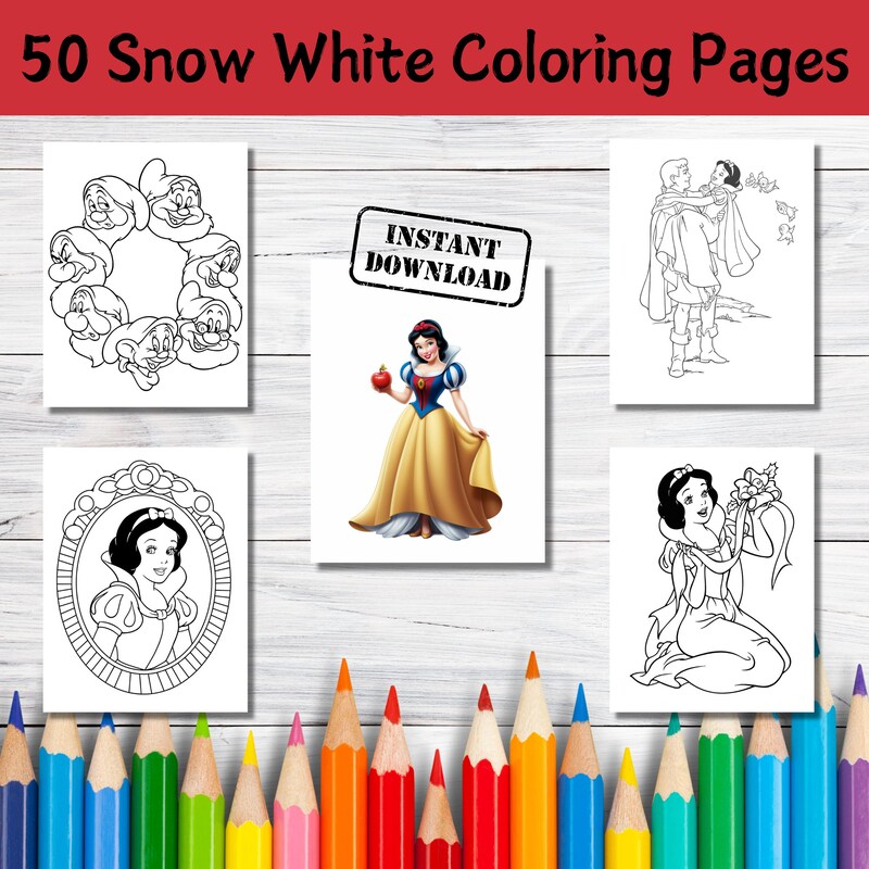 Snow White Printable - Etsy