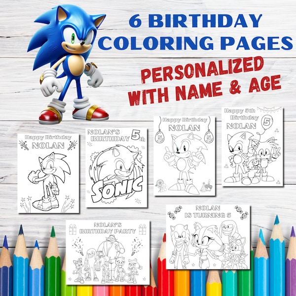 Sonic Birthday Decorations - Etsy