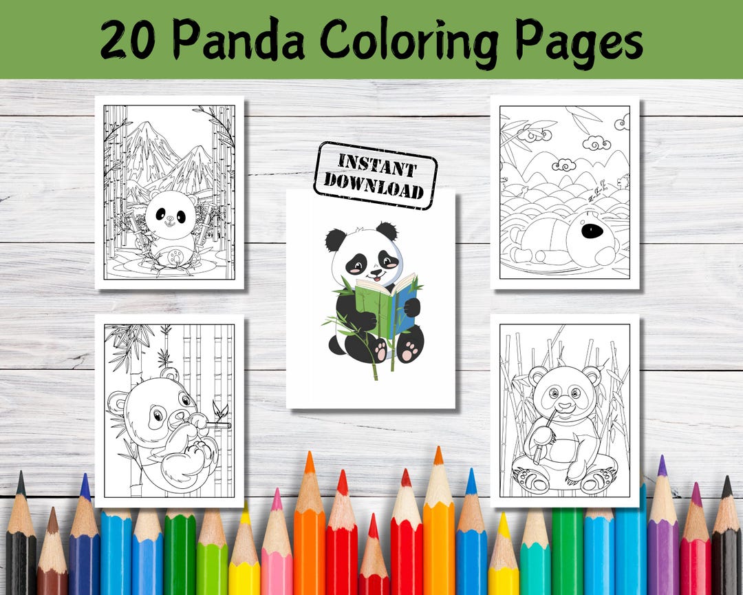 20 Panda Coloring Pages, Printable Coloring Pages, Panda Coloring Page ...