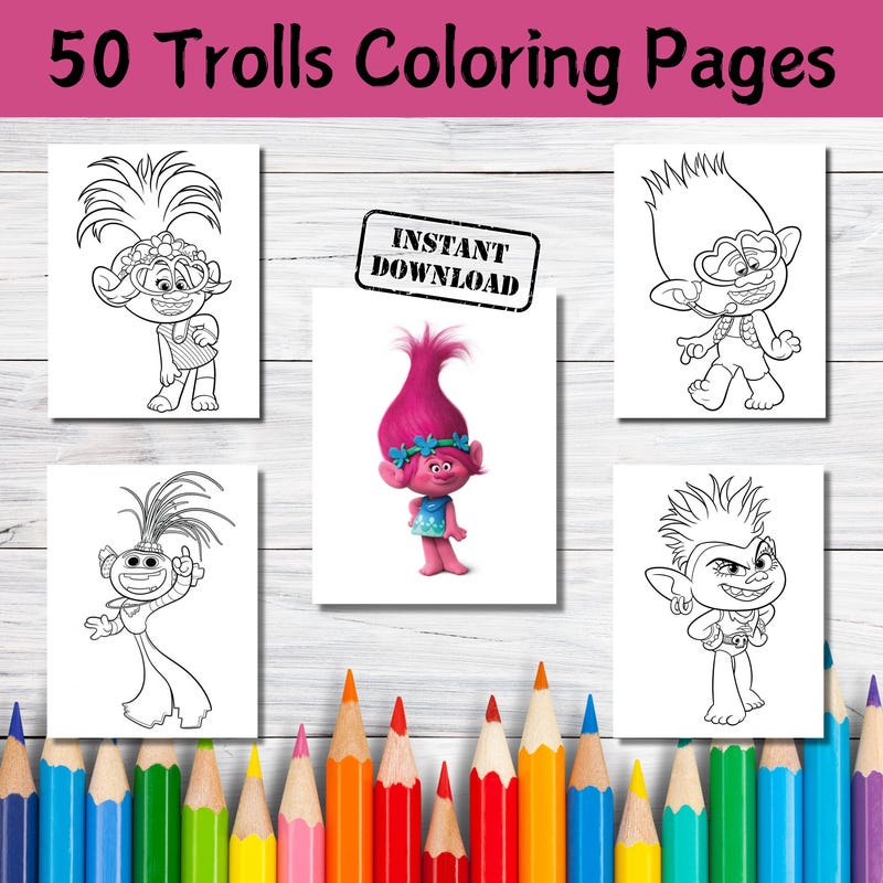 Trolls Printables - Etsy