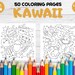 50 Kawaii Coloring Pages, Cute Coloring Pages, Coloring for Kids ...