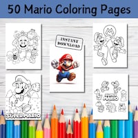 Mario Princess Coloring Sheet - Etsy