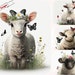 Sheep Watercolor Clipart Set -nursery Decor and Baby Shower Graphics ...