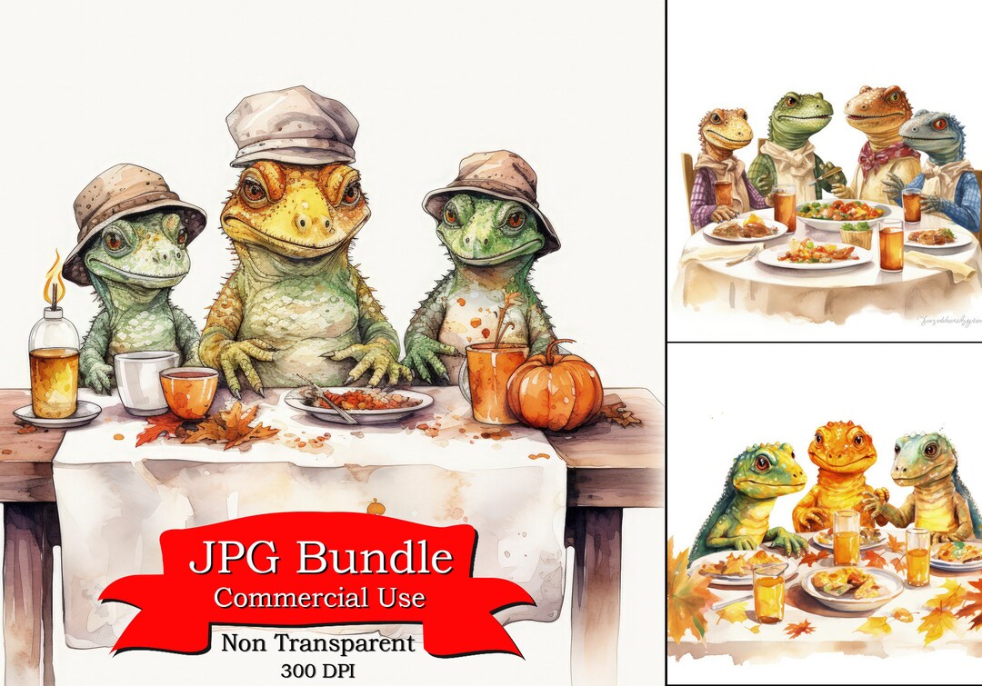 Lizard Clipart, Thanksgiving Themes, Family Dinner Scenes Clipart, Art ...