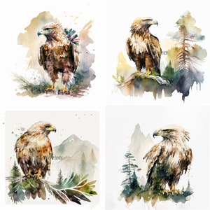 Majestic Eagle Wilderness Survival Clipart: Incredible Hunting Skills ...