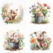 Baby Pig Piglet Clipart Bundle - High Quality Jpgs for Commercial Use ...