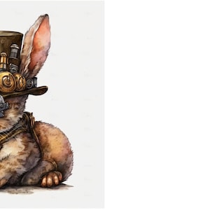 Bunny Dystopian Future, Steampunk Clipart, Intriguing and Inventive ...