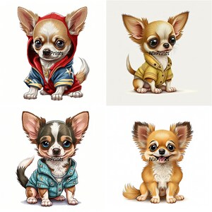 High-quality Chihuahua Puppy Clipart ,digital Downloads for Commercial ...