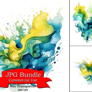 Watercolour Swash Clipart Picture for Gift Design Wall Art - Etsy