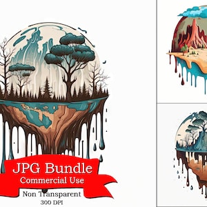 Earth Day Clipart, Earth Day Minimal Clipart, Simple Design, Eco ...