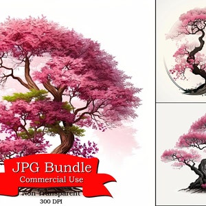 High-quality Japanese Pink Tree Logo: Elegant, Minimalist Design for ...