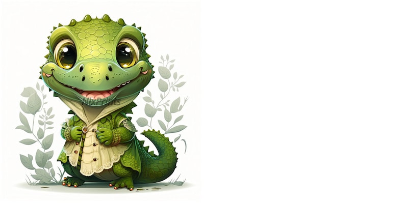 Crocodile Hatchling Clipart Set 300 DPI High Quality JPG - Etsy