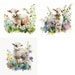 Baby Sheep Lamb Clipart Spring Flowers and Gardening Theme Digital ...