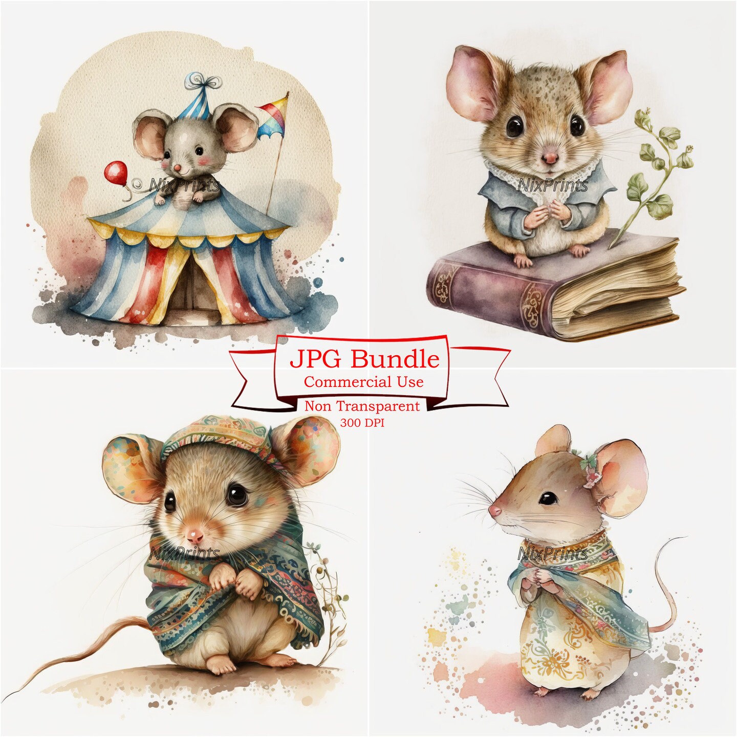 Mouse Circus Clipart Classic Hollywood Glamour Literaturer - Etsy Canada