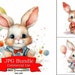 Rabbit Clipart New Year Clipart Dressed for New Year Party - Etsy
