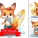 Fox Clipart, Lifeguard Clipart, Lifeguard Outfit, Holding Surfboard ...