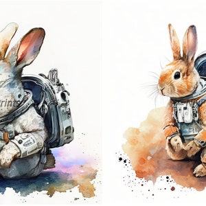 Bunny Retro Futuristic Science Fiction Clipart - Imaginative and ...