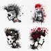 Love Punk Art Clipart: A Fiery Symbol of Passion and Rebellion ,digital ...