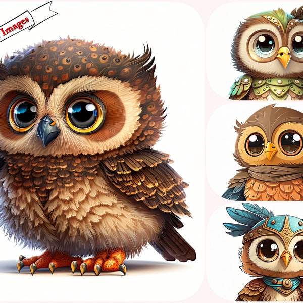 Easter Owl Clip Art - Etsy