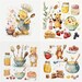 Watercolor Chef Winnie the Pooh Clipart for Baking and Kitchen Themes ...