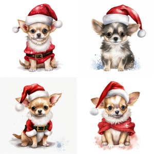 Chihuahua Puppy Clipart, Santa Claus Dress Clipart, Art for Classroom ...