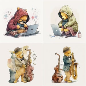 Winnie the Pooh Clipart for Hacker, Jazz, Cultural and Music Themes ...