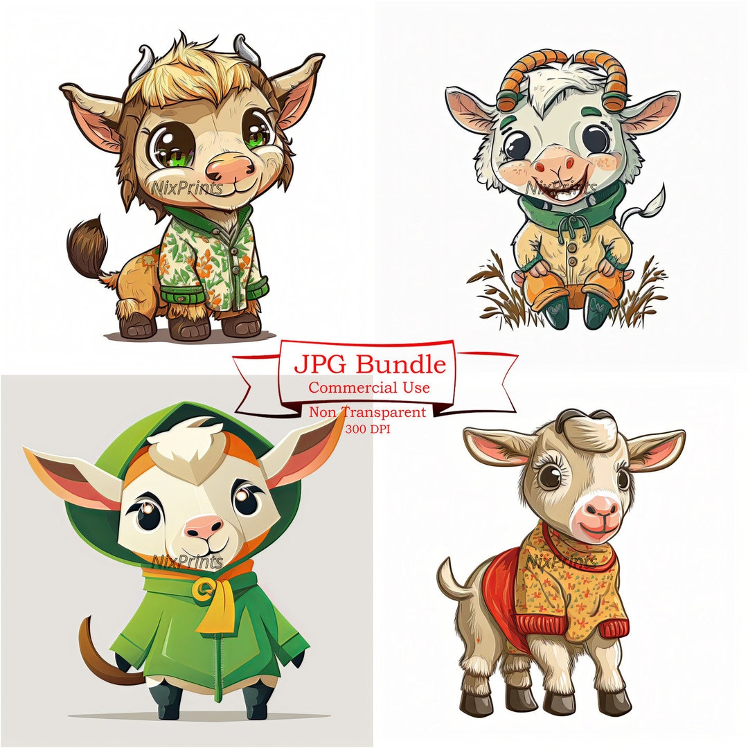 Baby Goat Clipart for Your Crafting and Design Needs, Digital Planner ...