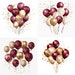 Burgundy and Gold Balloons Clipart, Glitter Effect, JPG Format,digital ...