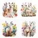 Baby Llama Cria Clipart, Spring Flowers & Gardening Theme, High Quality ...