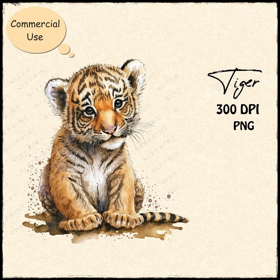 Adorable Baby Tiger Clipart Transparent PNG Format, Cute Tige Clipart ...